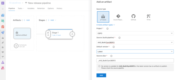 D365 F&O: Setting up Release Pipeline in Azure DevOps for Dynamics 365 for Finance and Operations
